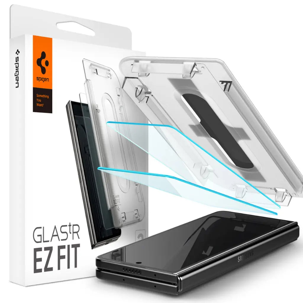 Galaxy Z Fold 5 Screen Protector Glas.tR EZ Fit [2 Pack] - Spigen